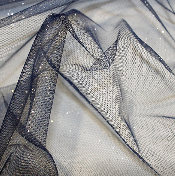 Glitter Tulle Fabric Soft Dress Net 150cm Wide Sheer Costume Sparkle ...