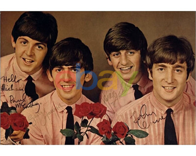 The Beatles Autographed 8x10 Signed Photo reprint band | eBay