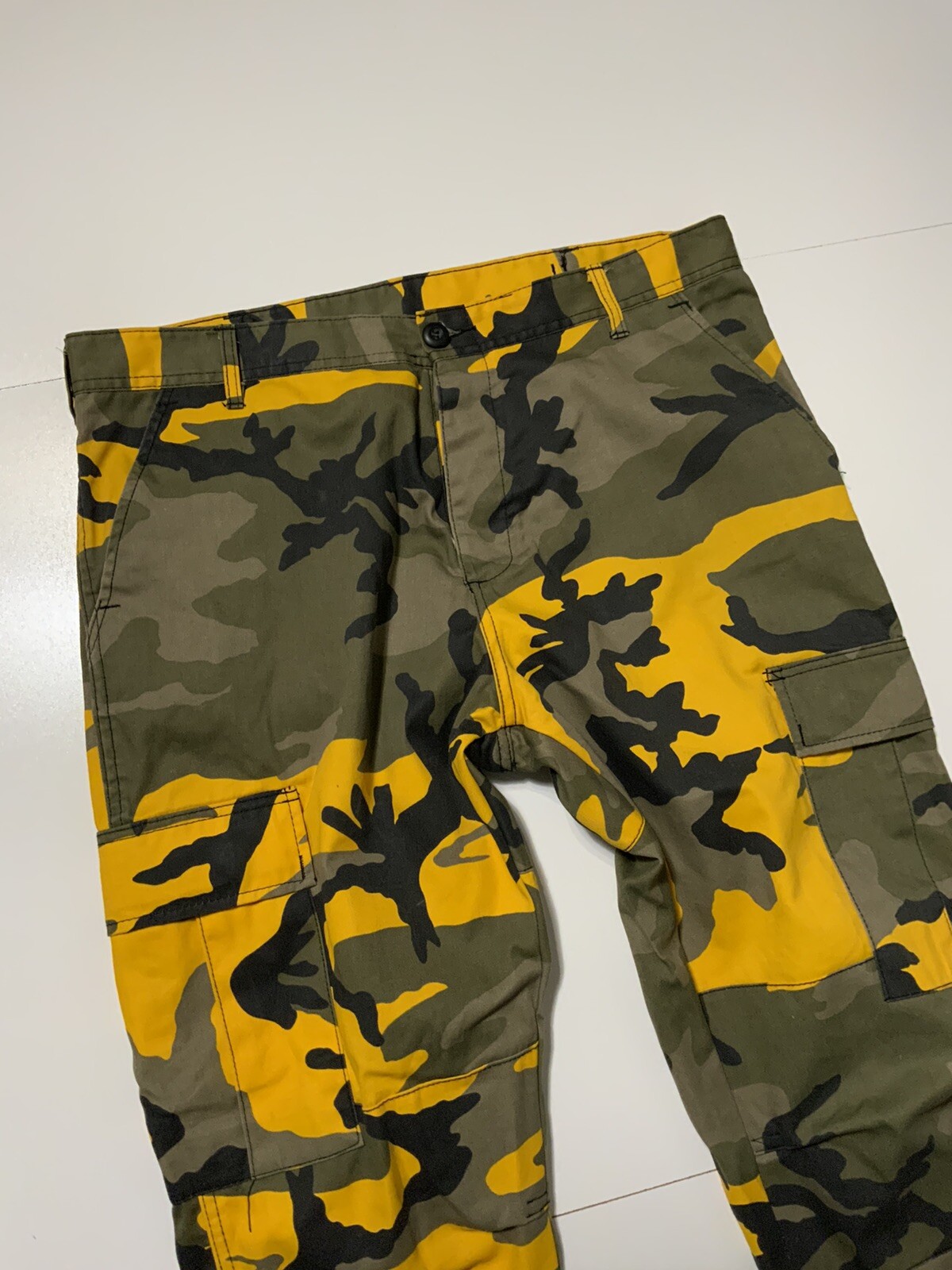 Vintage Rothco BDU Yellow Camo Camouflage Cargo Fatigue Paratrooper ...