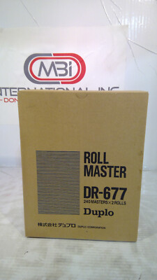 Genuine Duplo Roll Master DP-3100/DP-3350 Master Rolls X2per Box DR-677 ...