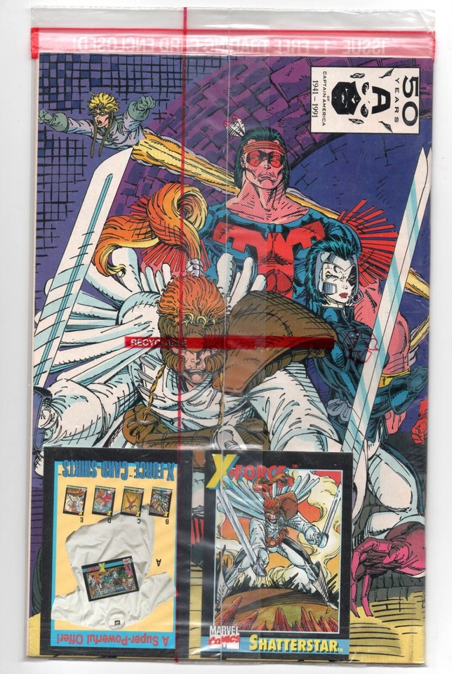 X-FORCE #1 - AUG 1991, MARVEL COMICS - ROB LIEFELD - SEALED ...