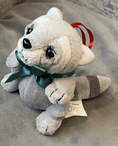 HTF VTG Sammy The Raccoon PLUSH CHRISTMAS ORNAMENT Lou Rankin ...
