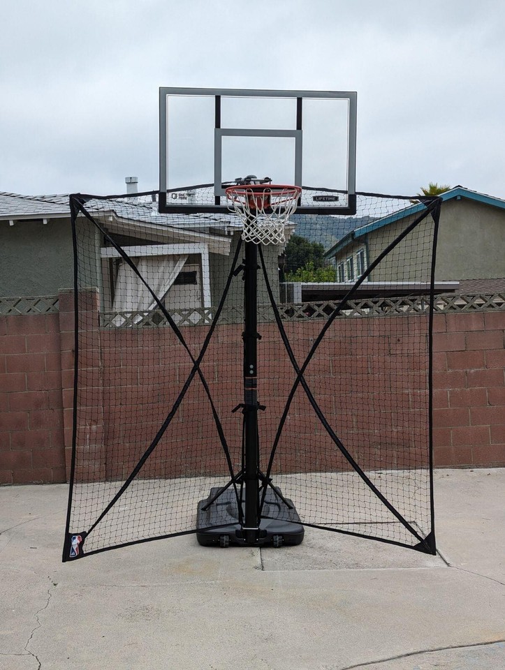 Backyard Basketball Net All Weather Easy Install 8×10 | eBay