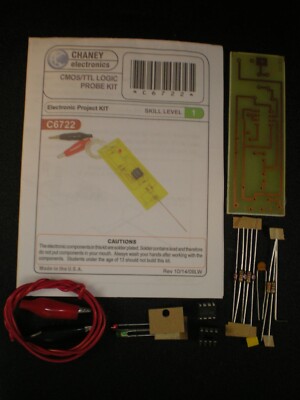 Digital Logic Probe Kit, CMOS/TTL, Manual and all parts, STEM, DIY ...