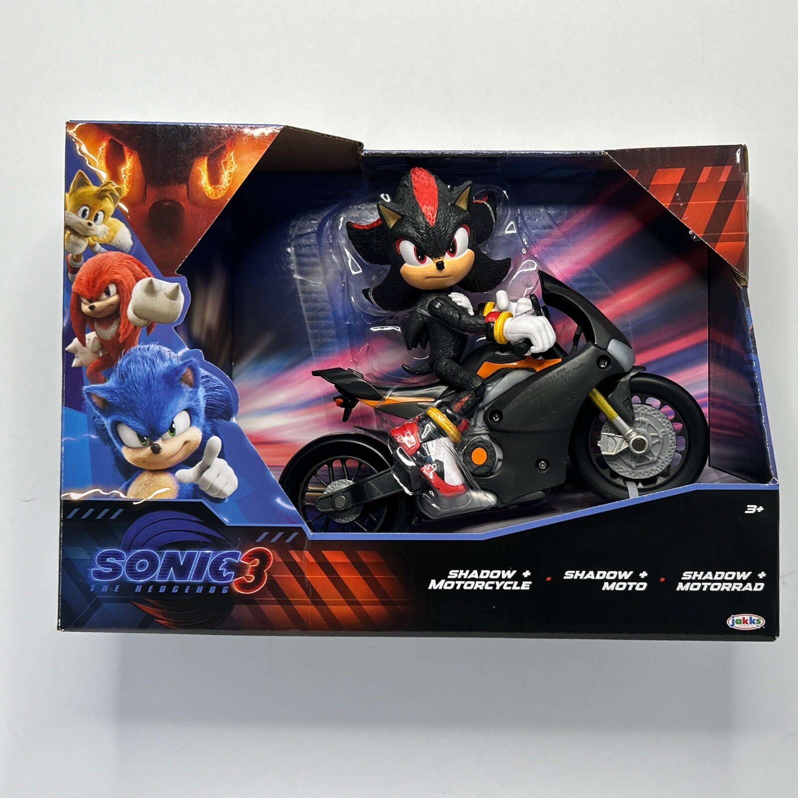 Jakks Pacific Sonic The Hedgehog 3 Shadow + Motorcycle