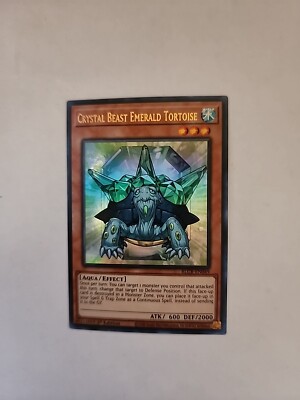 Yugioh Crystal Beast Emerald Tortoise BLCR-EN049 Ultra Rare 1st Edition ...