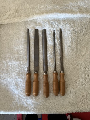 Steel File Set Of 5 With Hardwood Handles Harbor Freight | eBay