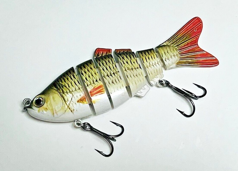 Tacush RealFish Multi Jointed Realistic Pike Predator Spinner Swimming ...