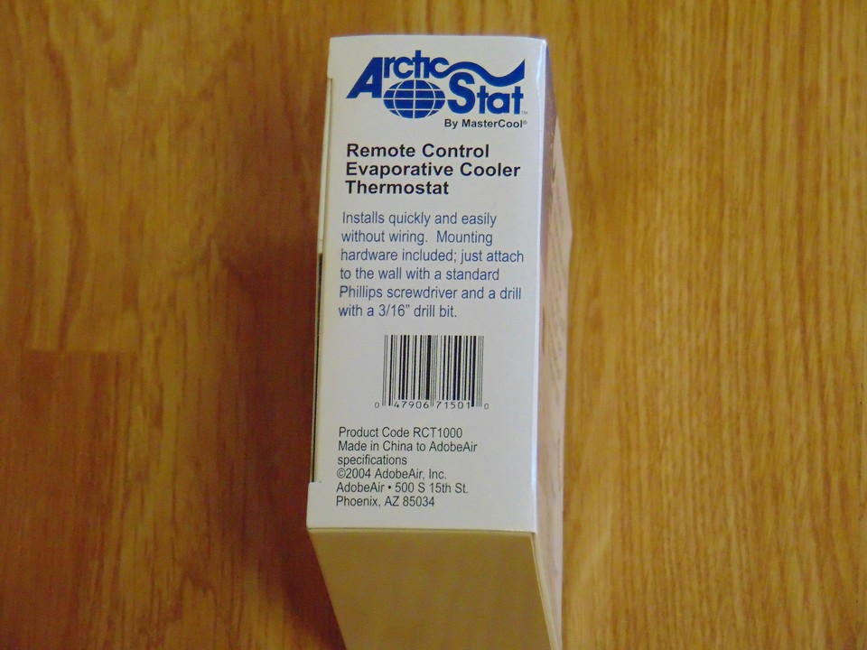 MasterCool Arctic Stat RCT1000 Remote Control Evaporative Cooler ...