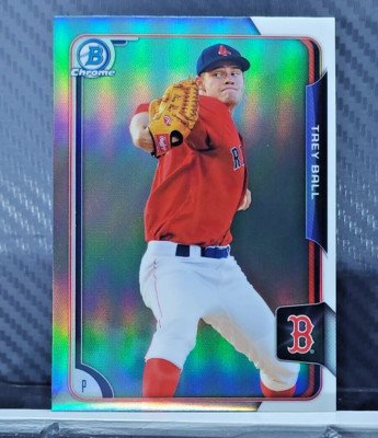 Trey Ball 2015 Bowman Chrome REFRACTOR SP #171 - Red Sox RC | eBay