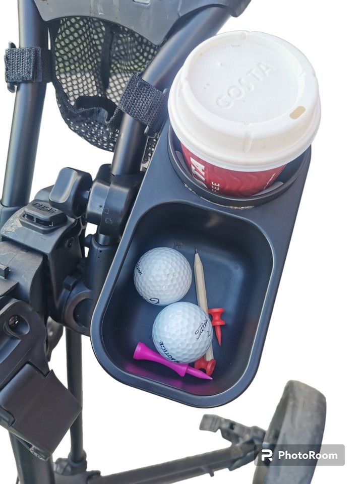 Golf Trolley Cup Holder & Tray, Universal. | eBay UK
