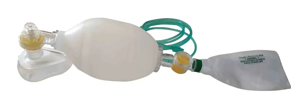 Ambu Bag Manual Oxygen Resuscitator Silicon Oxygen Kit WithTube First ...