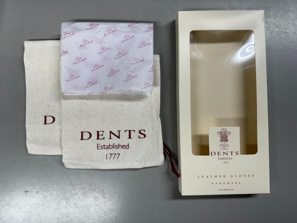 Dents UK Leather Gloves Original Box and Dust Bags (x2) | eBay