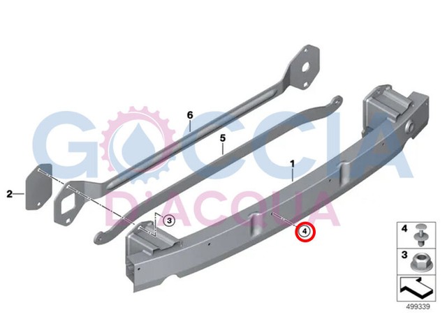 Genuine BMW G11 G12 730i 730Li 740i 740Li Carrier Bumper Rear ...