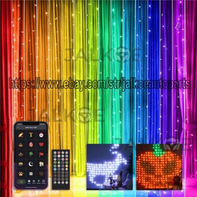 LED Smart Curtain String Light Programmable DIY Picture Fairy Lights ...