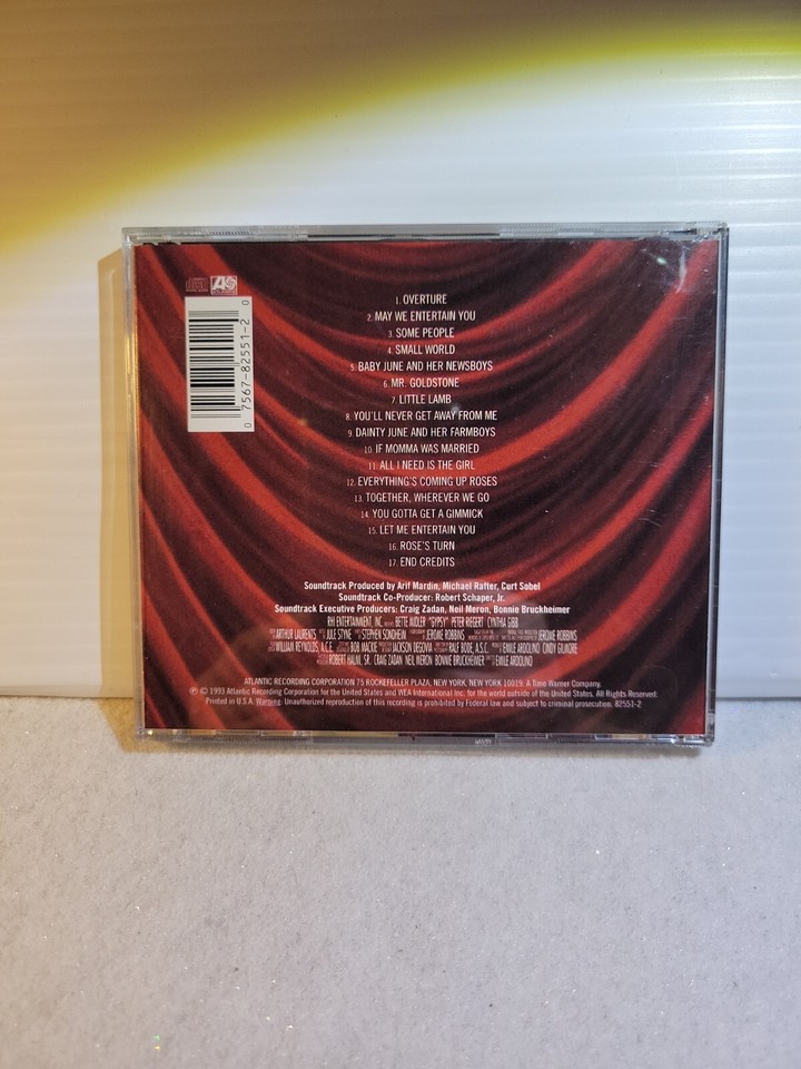 Gypsy (Original Soundtrack) by Midler, Bette (CD, 1993) 75678255120 | eBay