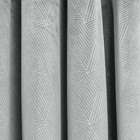 Velvet Thermal Blackout Curtains Geometric Eyelet Ring Top 90x90 Silver Grey New | eBay UK