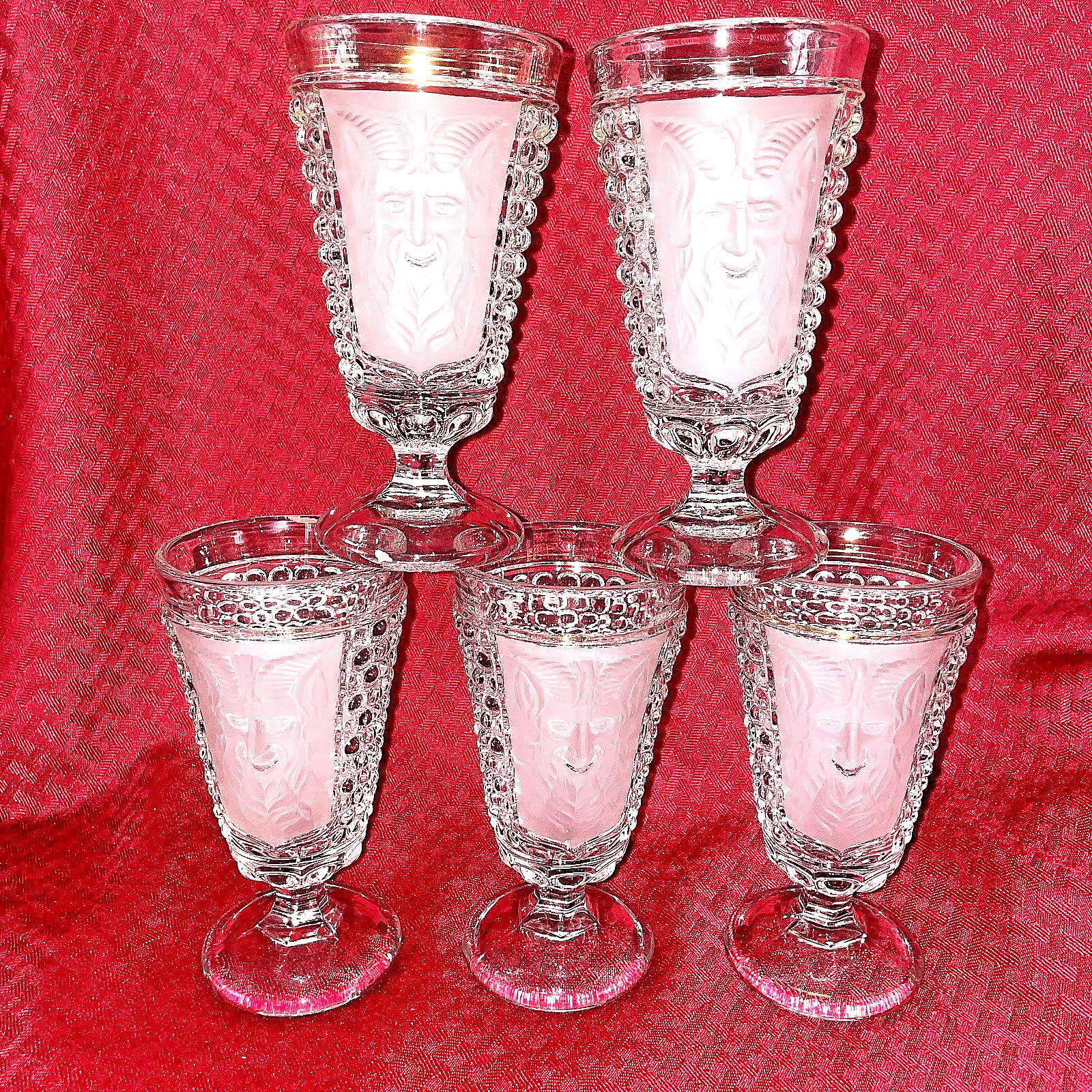 S. Reich & Co Mephistopheles Vintage Ale Glasses - Collectible Set