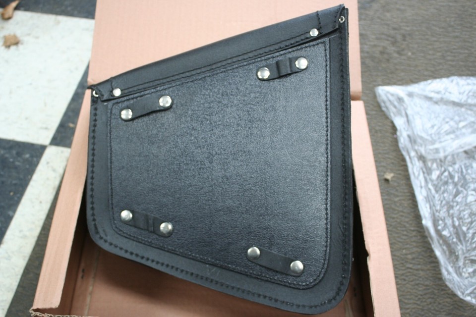 HARLEY CHOPPER CUSTOM SOFTAIL Swingarm bag for LEFT side ONLY SOLO ...