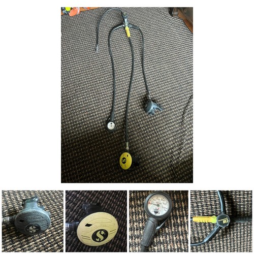 Scuba diving gear scubapro MK2 regulator, R190, Aer18 PSI Gauge ...