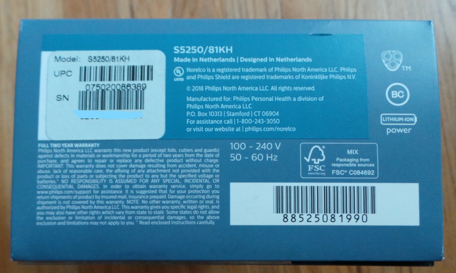 Philips Norelco Electric Shaver 5175 Series 5000 Cordless Shower Proof | eBay