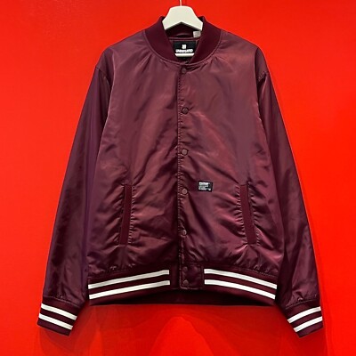 UNDEFEATED UNDFTD 5 STRIKE STADIUM BURGUNDY RED JACKET | eBay