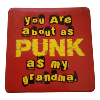 Punk Grandma Button Pin Pinback Red 2 Inch Badge Accessories | eBay