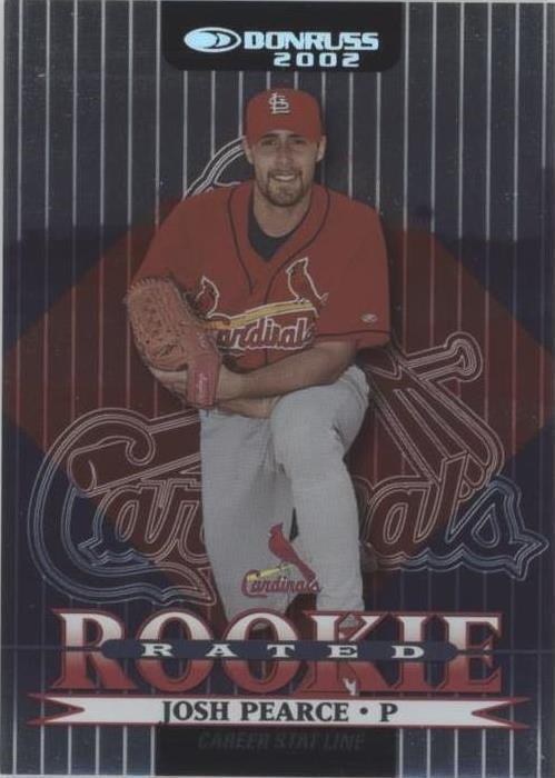 2002 Donruss - Rated Rookie Josh Pearce #175 Career Stat Line /315 for ...
