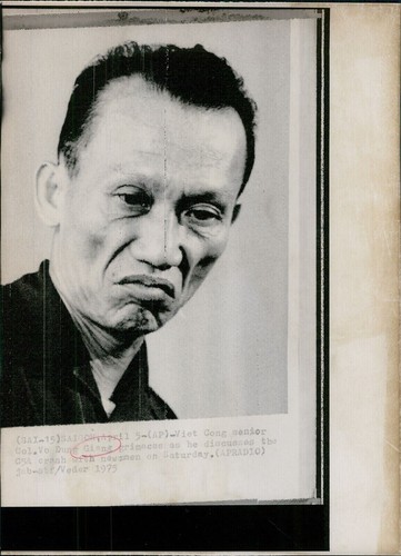 1975 Colonel Vo Dung Giang Viet Cong Senior Saigon Newsmen Man ...