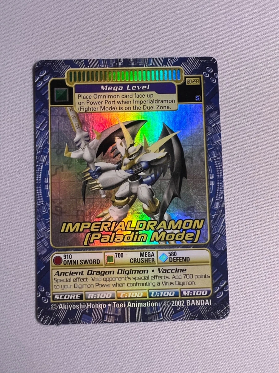 Imperialdramon Paladin Mode Card