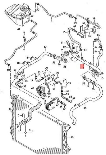 AUDI VW A6 ALLROAD QUATTRO AVANT S6 A6L A8 S8 COOLANT PIPE 079121071BJ ...