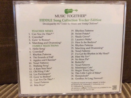 Music Together Fiddle Teacher Edition CD NEW MTF106-CDT | eBay