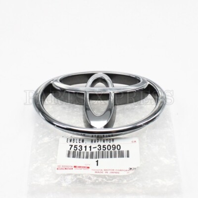 75311-35090 Genuine Toyota Pickup Front Grille Radiator Emblem Logo 1PC ...