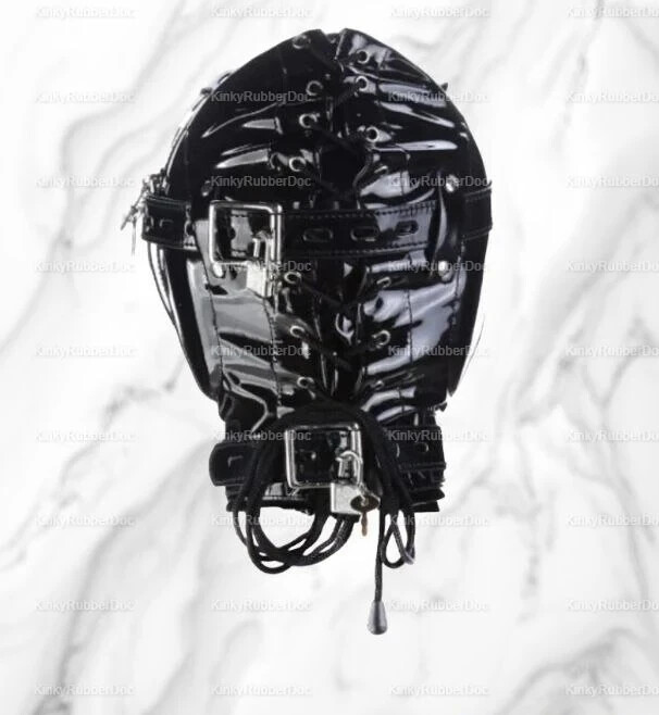 Blindfold Hood Funnel Piss Mask Wetlook. Golden Shower Urinal Pissplay ...