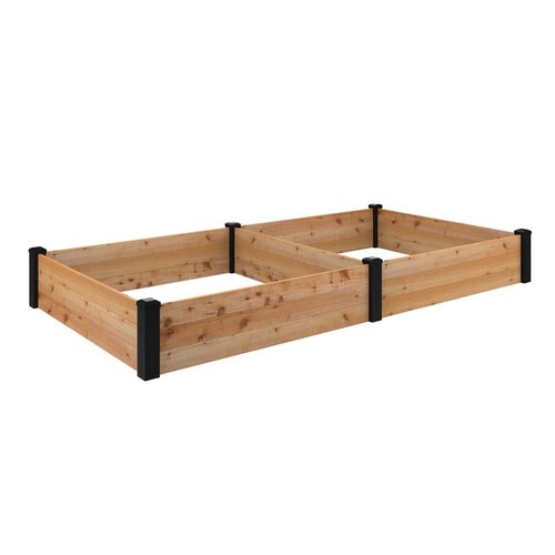 Haven 4ftx8ft Natural Cedar Raised Garden Bed 11in Height | eBay