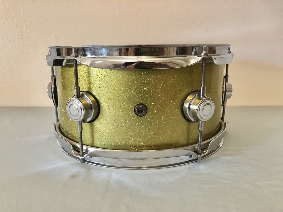 2000 DW Collector’s Series 12x6 Maple Short Stack Tom Lime Sparkle Drum ...