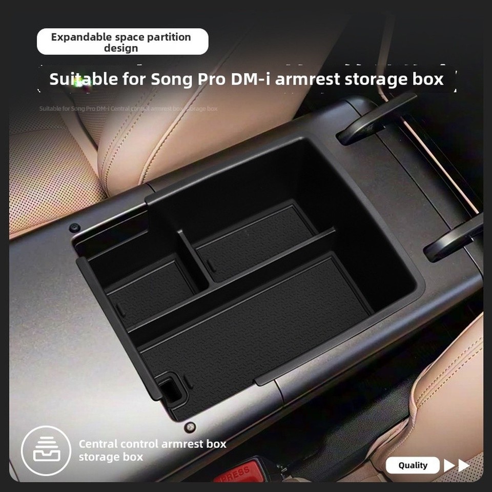 Center Console Box Armrest Organizer Waterproof Lining Anti-slip PVC ...