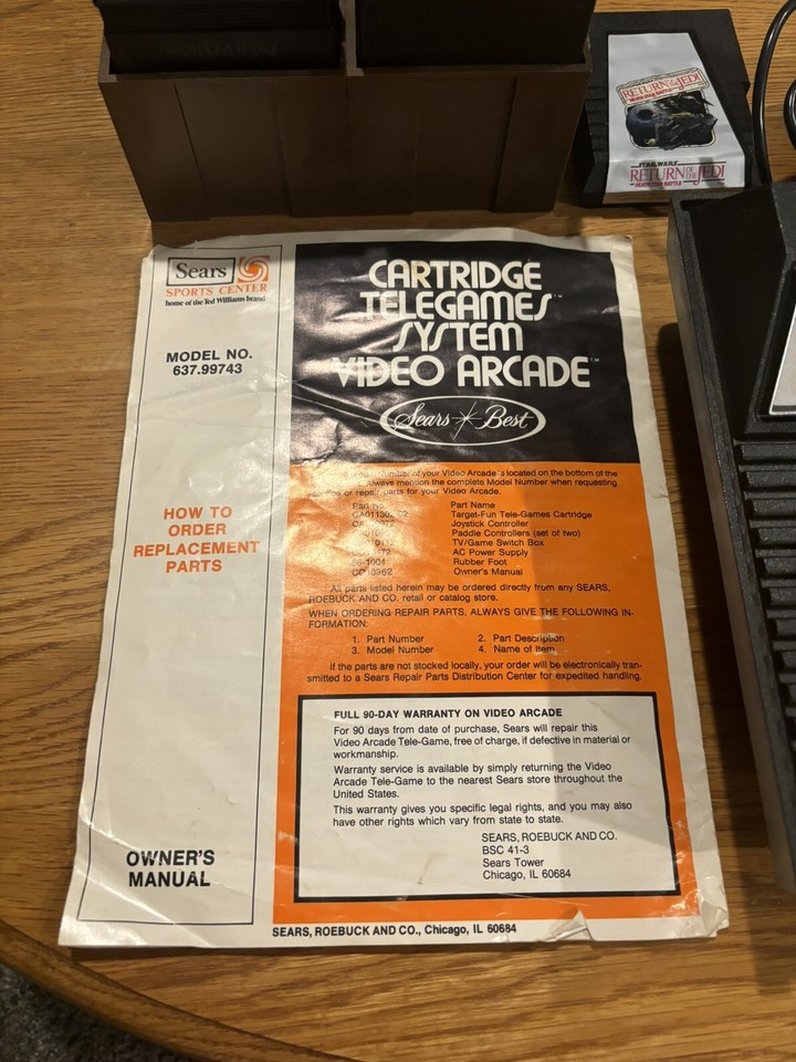 Atari 2600 Tele Games Console Lot! 11 Games, Controllers, Manual + More ...