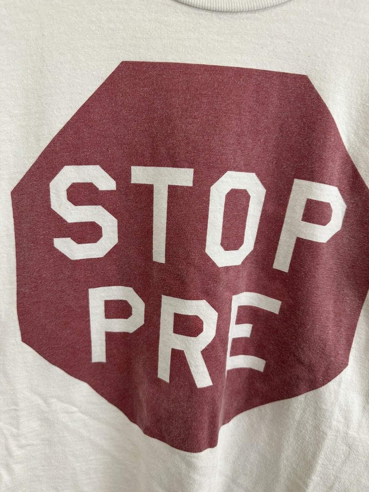 VTG Y2K 2005 Nike STOP PRE Steve Prefontaine Running Short Sleeve T ...