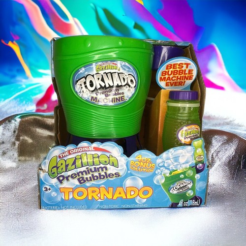 Gazillion Bubble Blower Machine Tornado Blowing Solution Party Toy ...