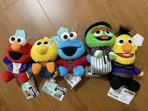 SHINee × Sesame Street Mascot Plush 5 Set Taemin Key Minho Onew ...