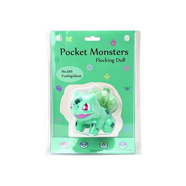 Sekiguchi Pokemon Bulbasaur Flocking Doll 672042 Polyester H8.5xW8xD11 ...