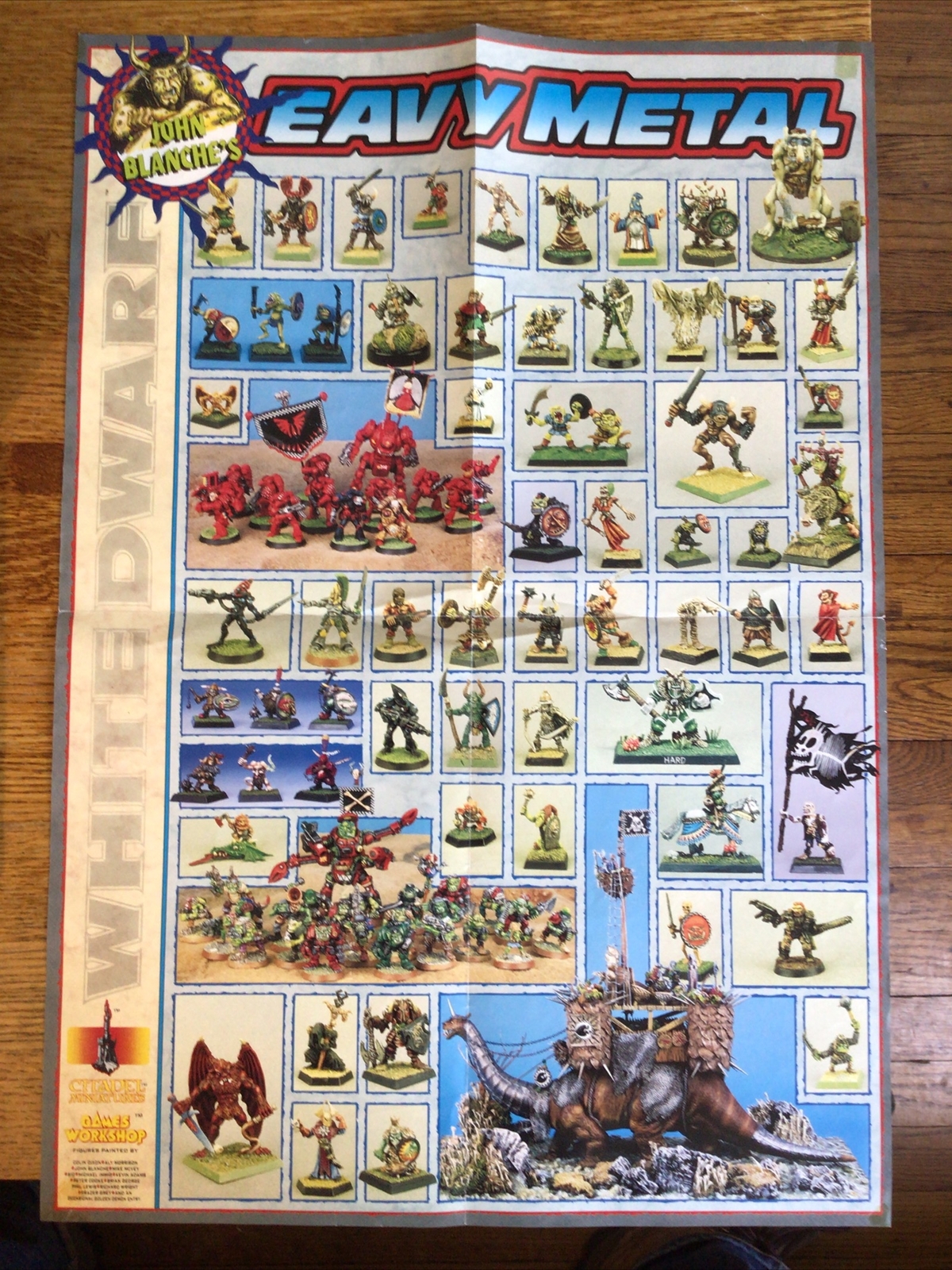 John Blanche’s White Dwarf Heavy Metal Citadel Figures Poster 23x16 | eBay