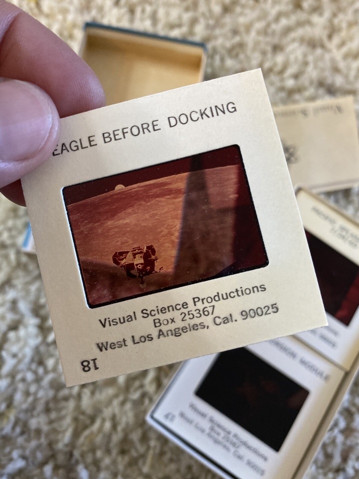 20 APOLLO 11 35MM COLOR SLIDES NASA MAN ON THE MOON VISUAL SCIENCE 1969 ...