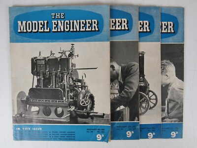 The Model Engineer Magazine Jan 1953 Lot of 4 Steam Mechanical ...
