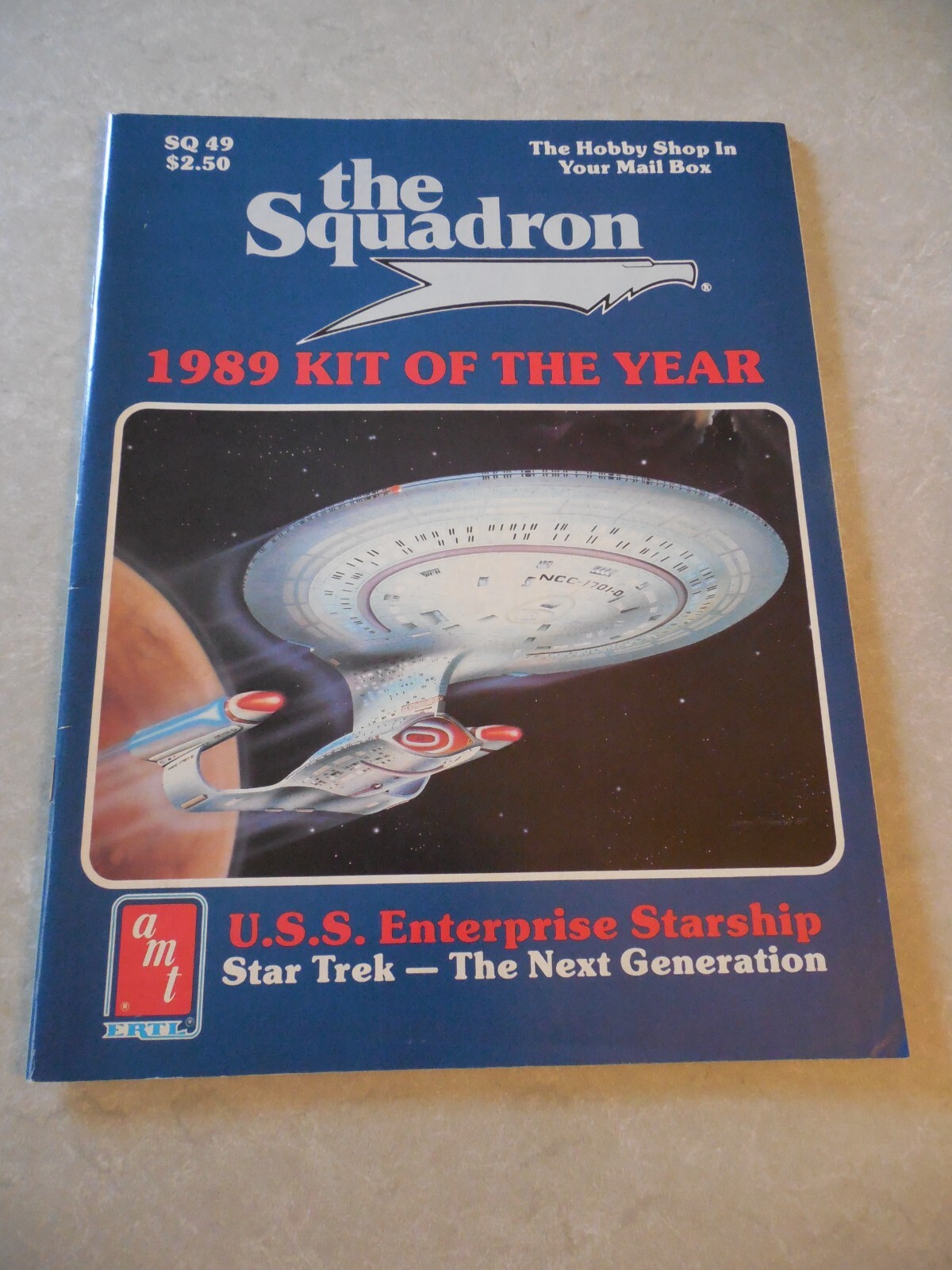 THE SQUADRON HOBBY SHOP CATALOG, 1989 KIT OF THE YEAR U.S.S. ENTERPRISE ...