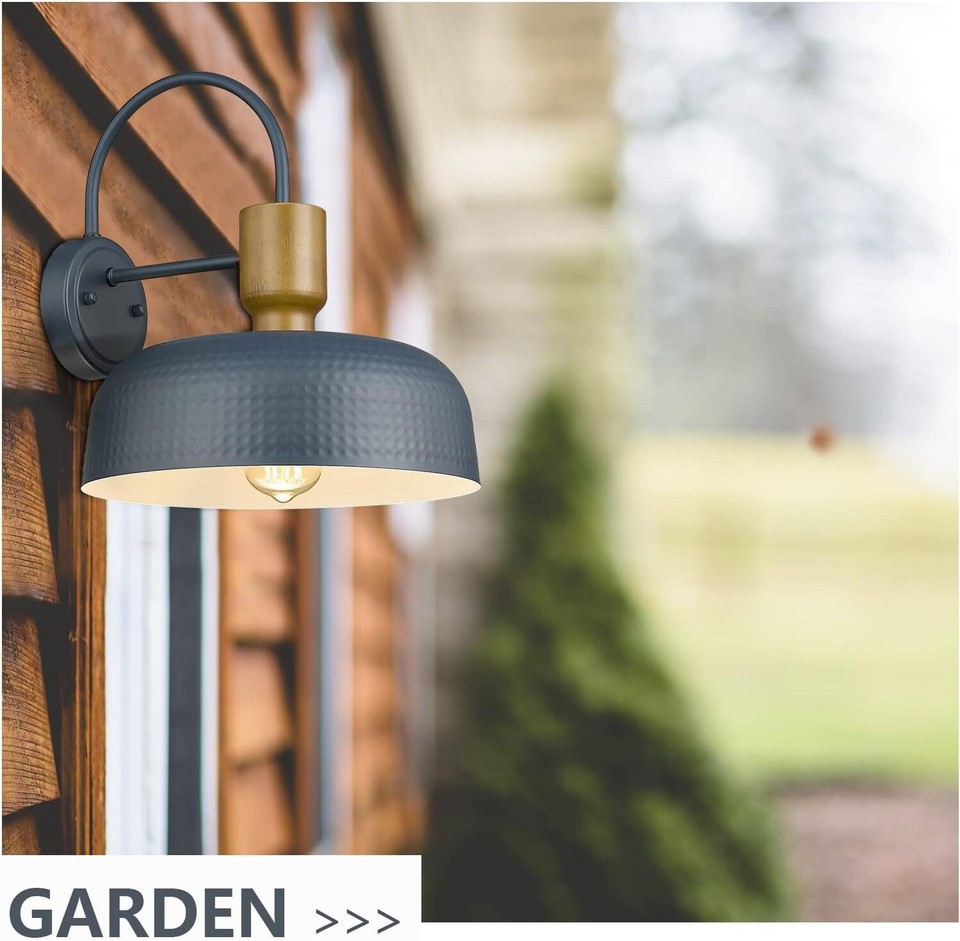 Darkaway Modern Barn Light Fixtures Wall Lamps Sconces Blue-12.4inch ...