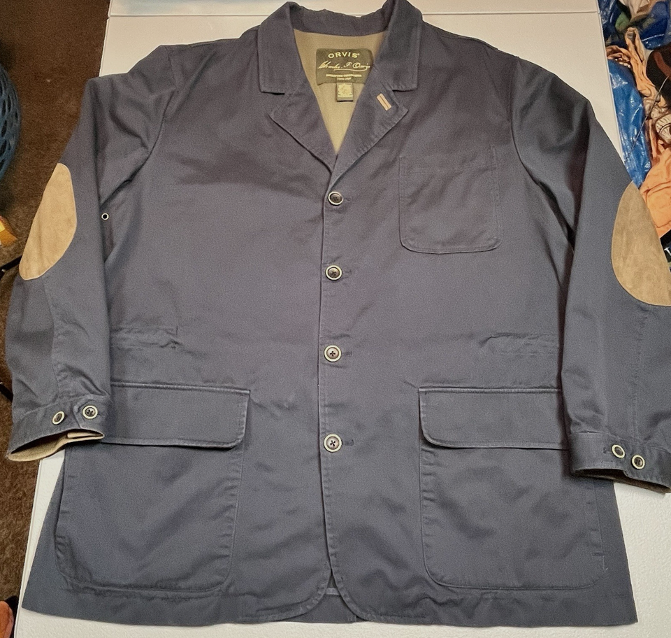 Vtg Orvis Signature Collection Mens Lg Field Hunting Jacket Elbow ...