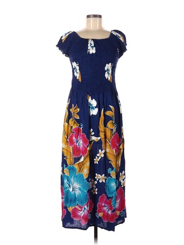 Unity Trading Hawaii Women Blue Casual Dress One Size | eBay