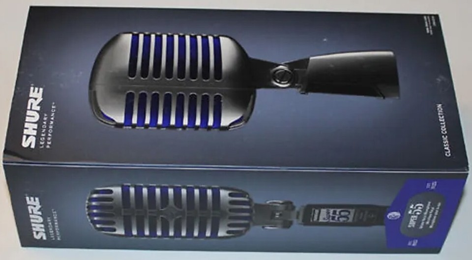 Shure Super 55 Deluxe Vocal Microphone, SUPER55, Brand New in Box ...